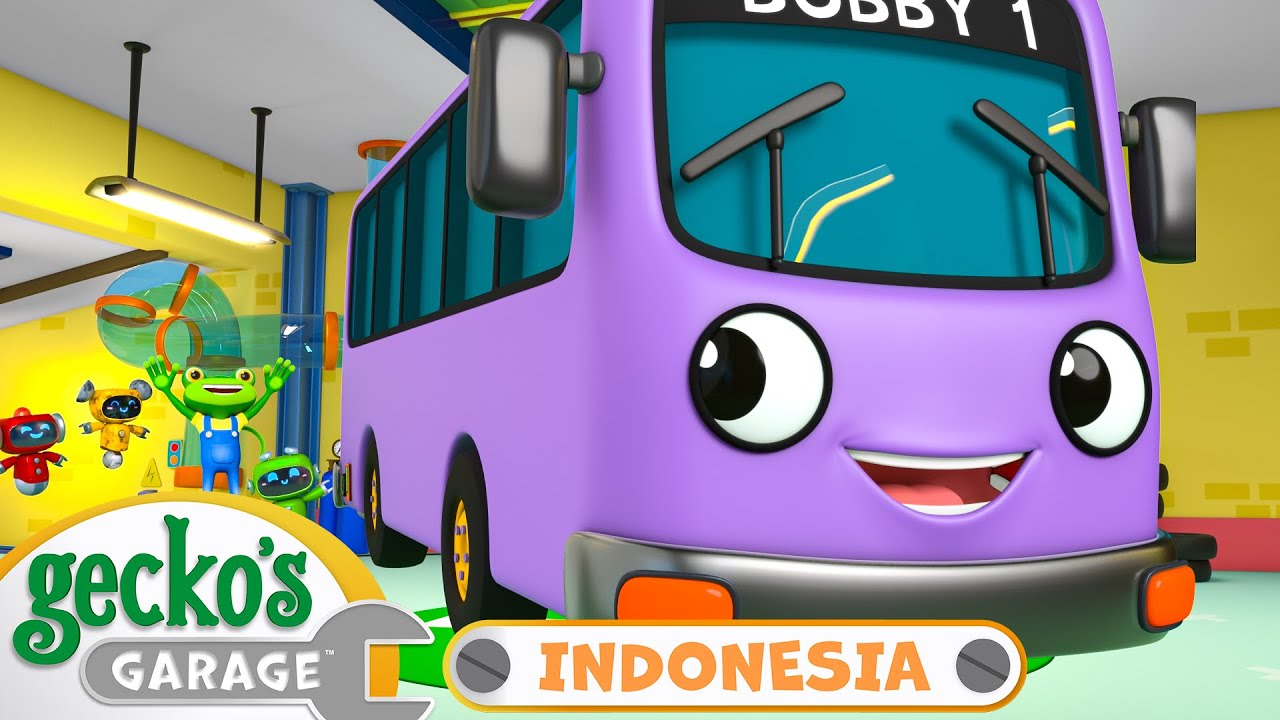 Bobby si Bus Menjadi Bis Listrik | Garasi Gecko | Kartun Populer Anak ...
