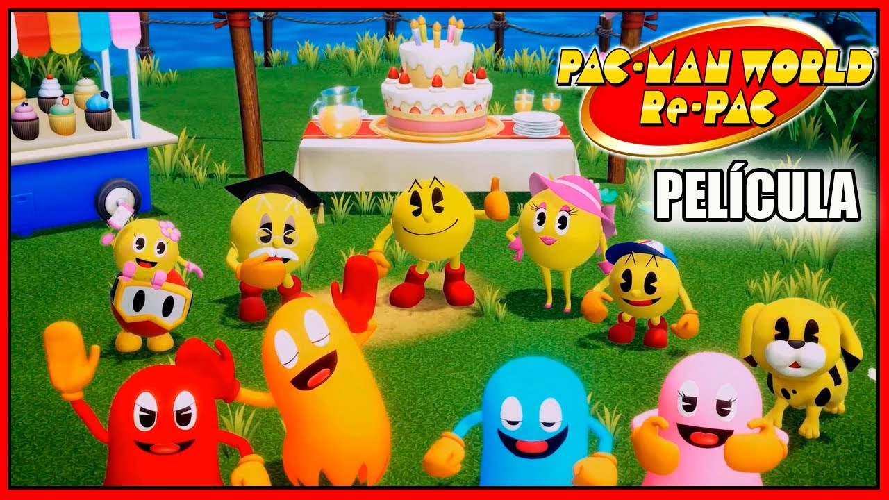 PAC-MAN WORLD Re-PAC "LA PELÍCULA" 👻 TODOS LOS JEFES + TODOS LOS ...