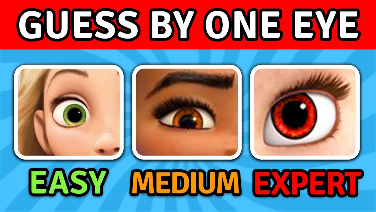 Guess the DISNEY PRINCESS Character by ONE EYE | Disney Quiz Challenge ...