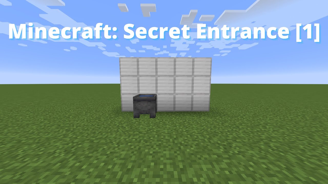Minecraft: Secret Entrance [Level 1] Cauldron Java/Bedrock - YouTube