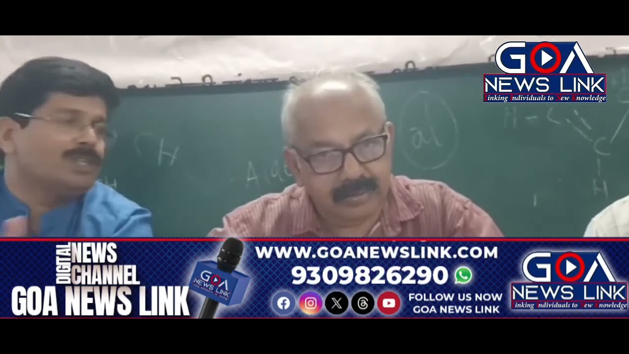 Press conference taken by Vishnu Surya Vagh faundation and Pernem ...