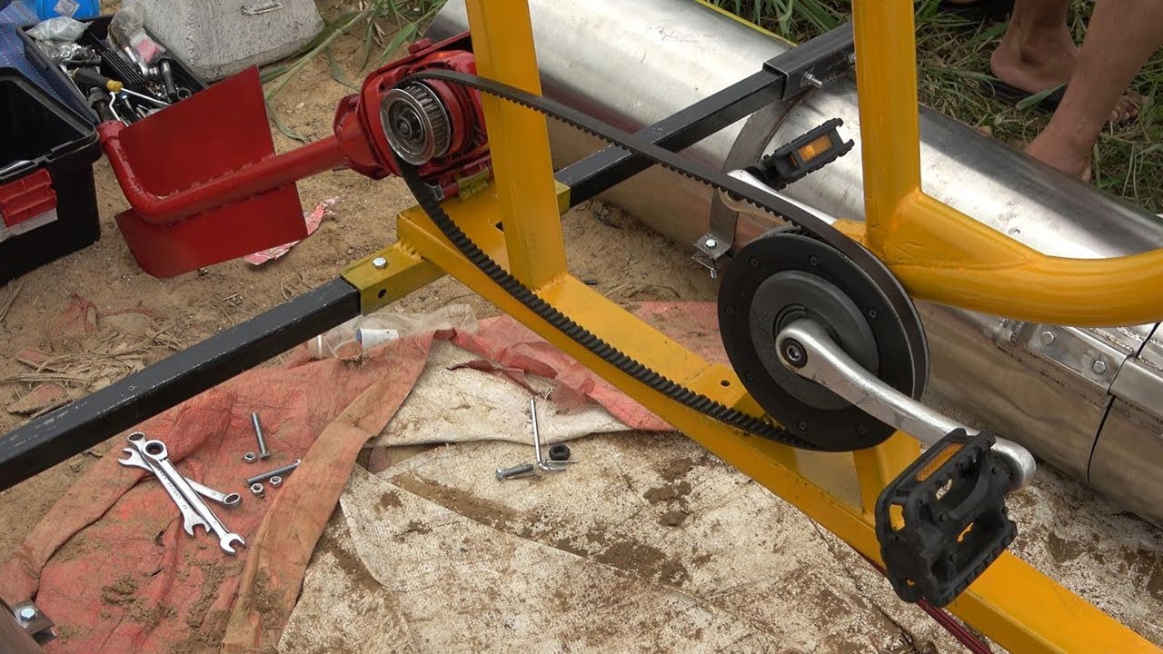 Enjoying Weekend With New Fishing Bike Pedal Drive Belt Propeller ...