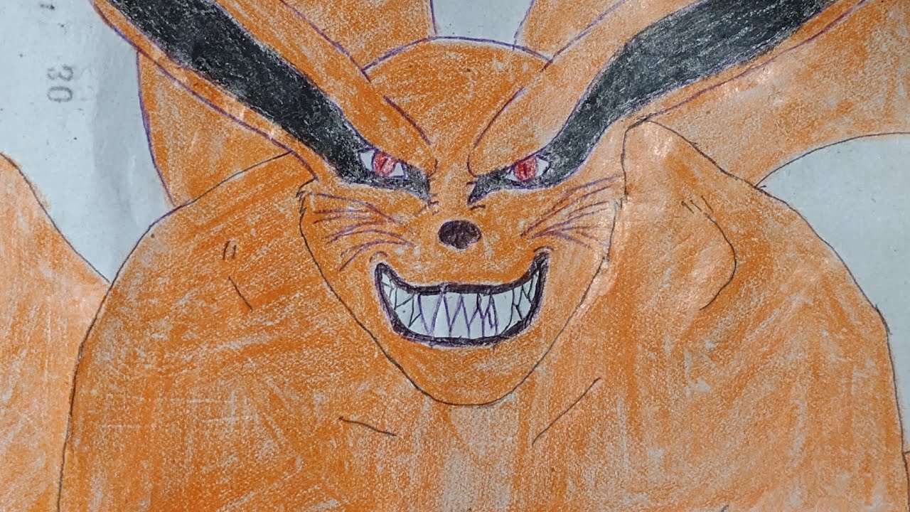 How to draw Kurama | Step by Step | Naruto #youtube - YouTube