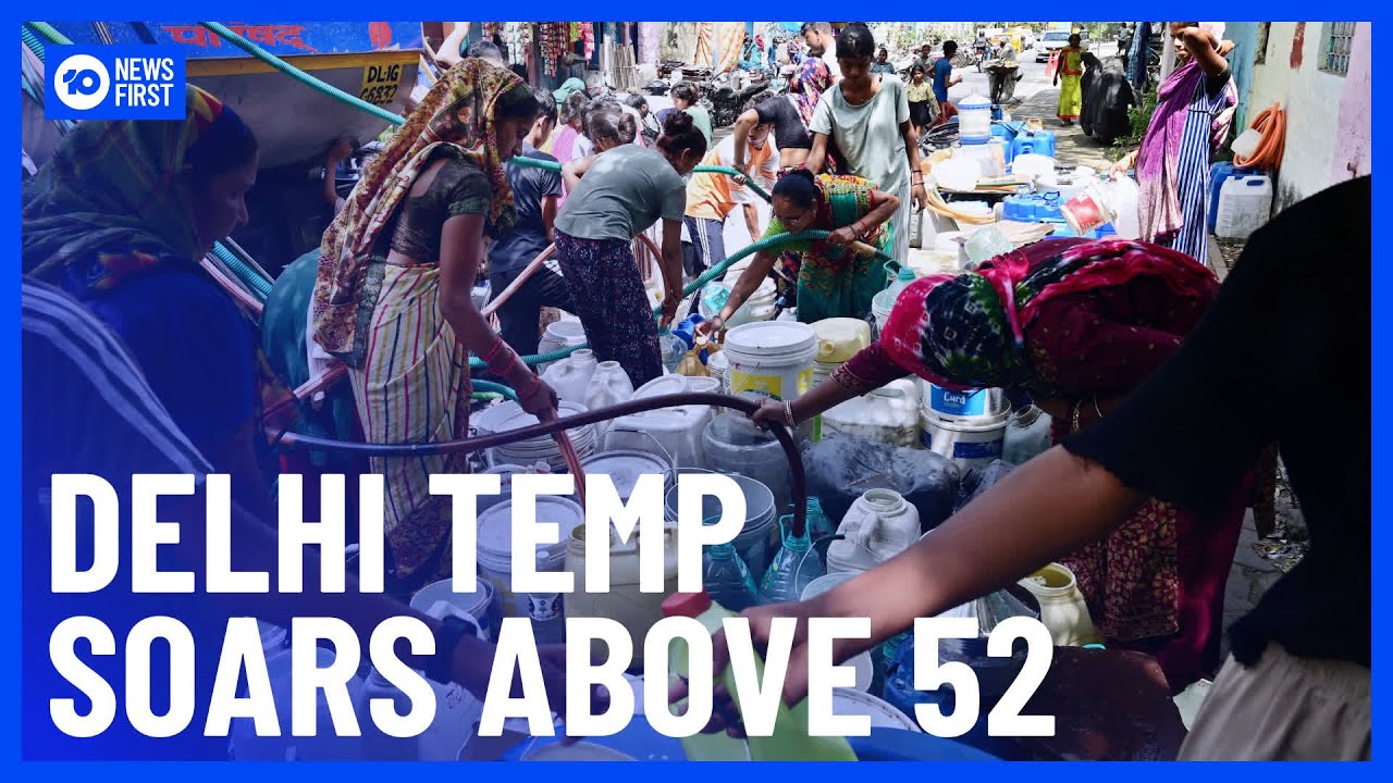 Delhi Hits Record Temperatures Above 52 Degrees | 10 News First - YouTube