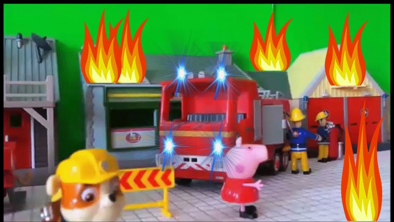 Fireman Sam's Best Episodes with Jupiter Fire Engine, Peppa Pig and Paw ...