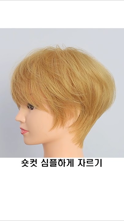 ️숏컷 심플하게 자르기 숏컷 쇼트헤어 숏컷교육 커트베이직 헤어자격증 미용기초 미용자격증 헤어기초 미용베이직 커트교육 중년머리 숏커트 커트교육