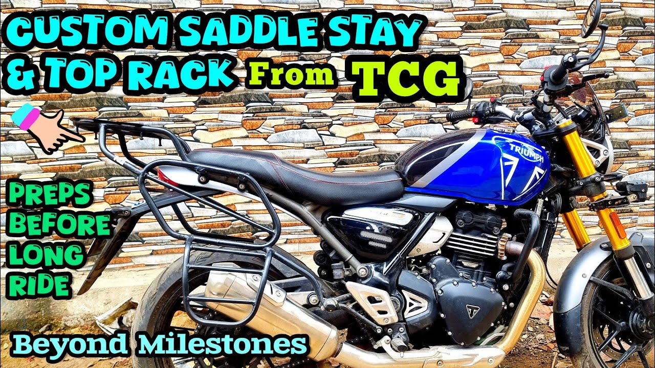 Custom SADDLE STAY & TOP RACK for SPEED 400 | The Chain Gang - YouTube