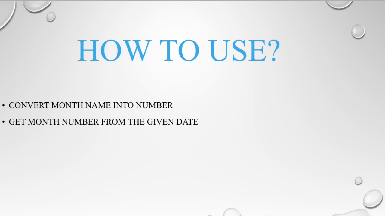 Microsoft Excel MONTH FUNCTION FREE YouTube Microsoft Excel MONTH FUNCTION FREE YouTube