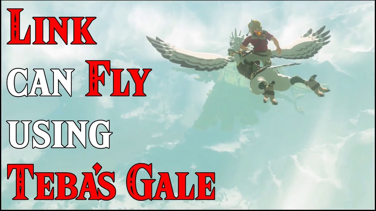 Link can Fly using Teba's Gale in Zelda Breath of the Wild - YouTube