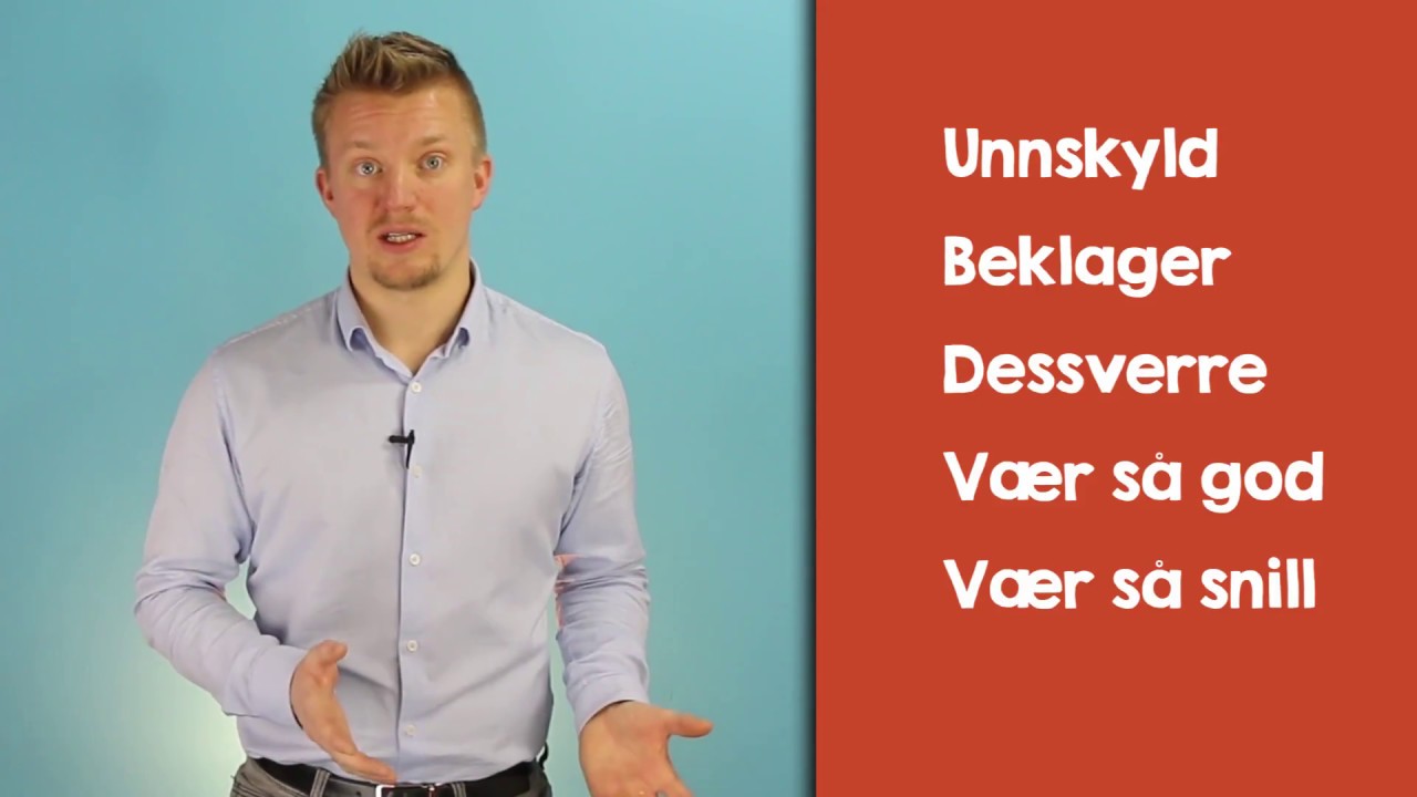 How to be polite in Norwegian - YouTube
