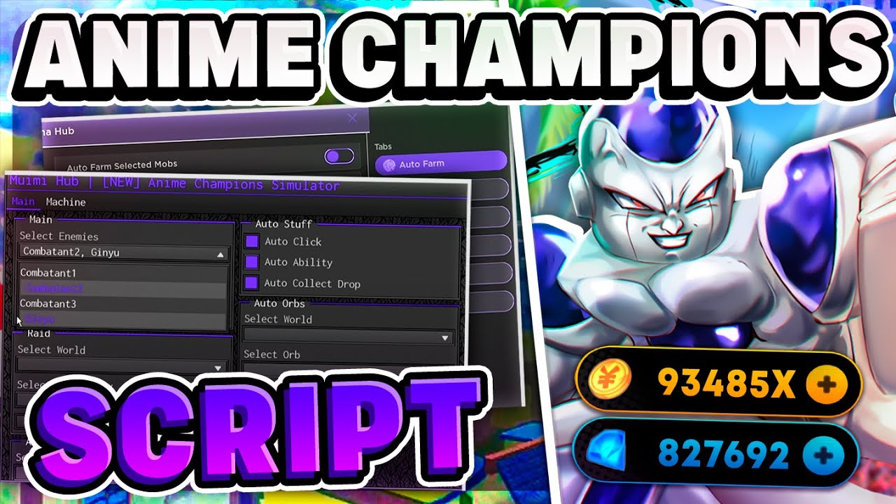 [🍀NOVO] Anime Champions Simulator Script / Hack | AUTO TOWER + RAID ...
