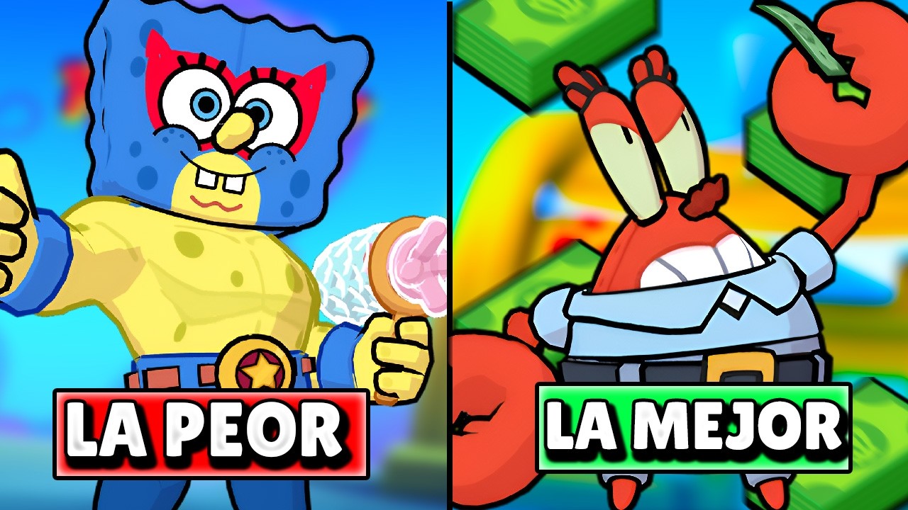 ESTAS SON LAS MEJORES SKINS DE BOB ESPONJA en BRAWL STARS - YouTube