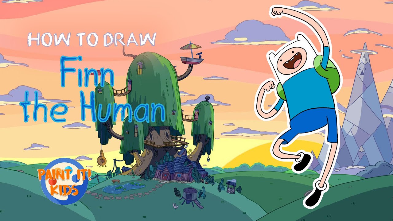 Drawing for Kids - How to Draw Finn the Human - Adventure Time - Art ...