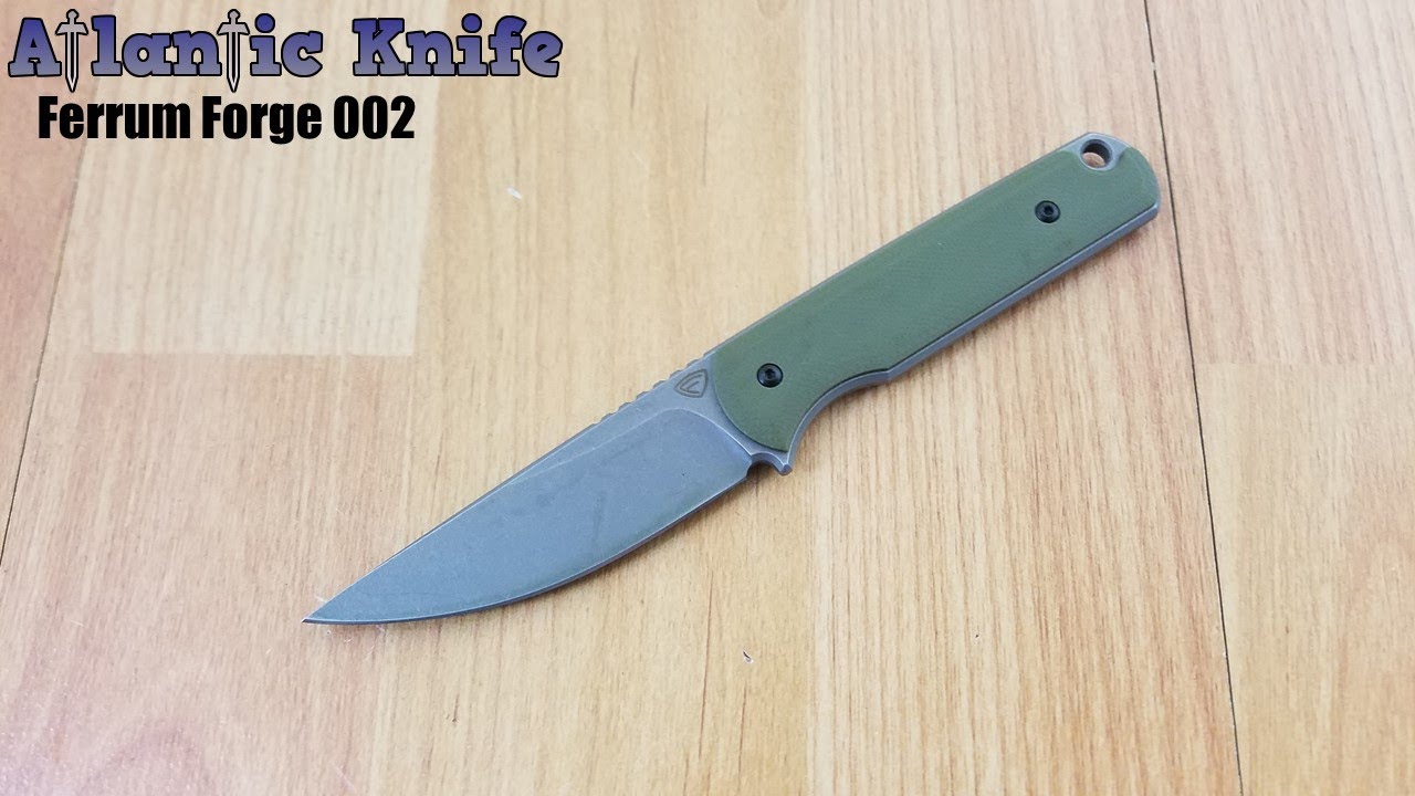 FERRUM FORGE KNIFE WORKS LACKEY OD GREEN G10 FIXED BLADE KNIFE W ...