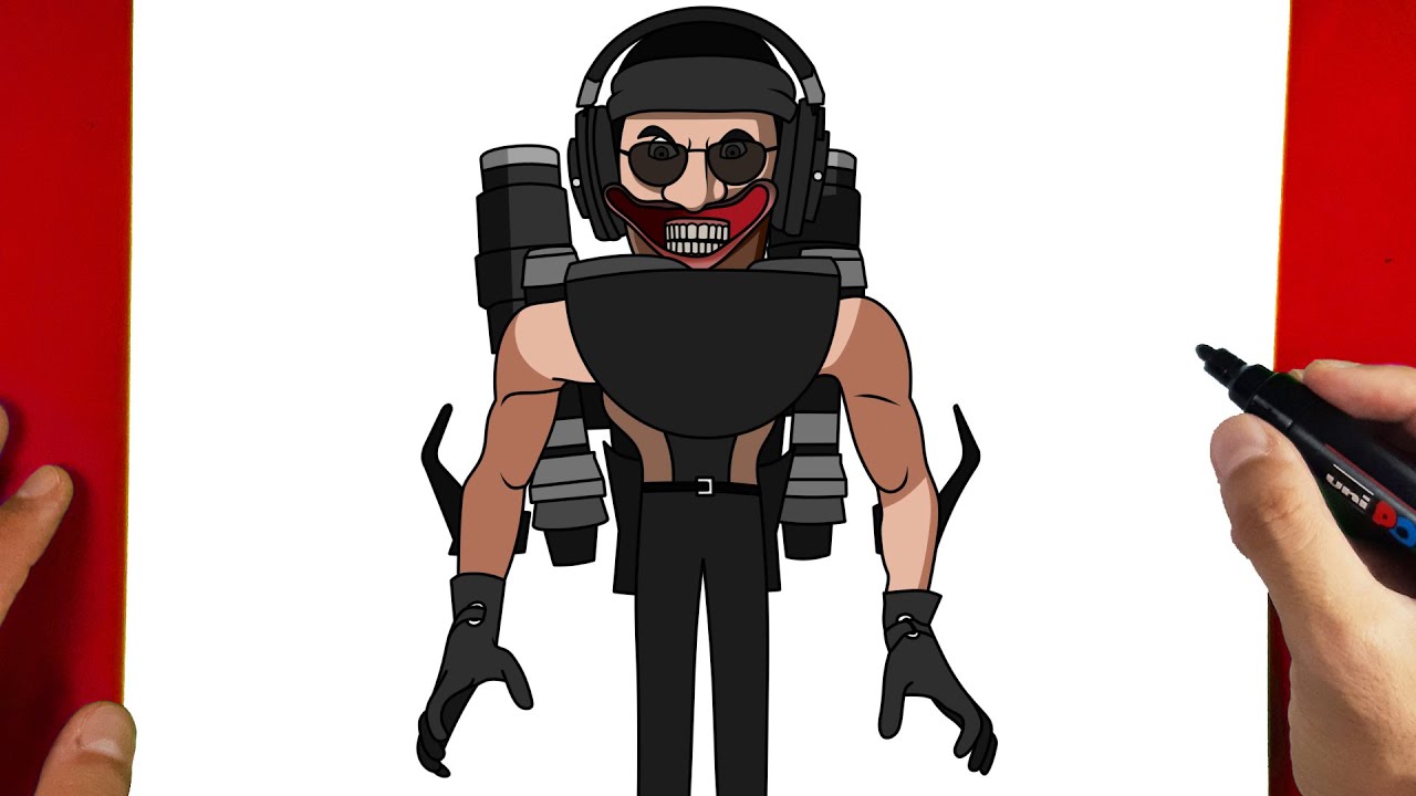 How to Draw Jacked Mutant Skibidi Toilet 73 (part 1) - YouTube