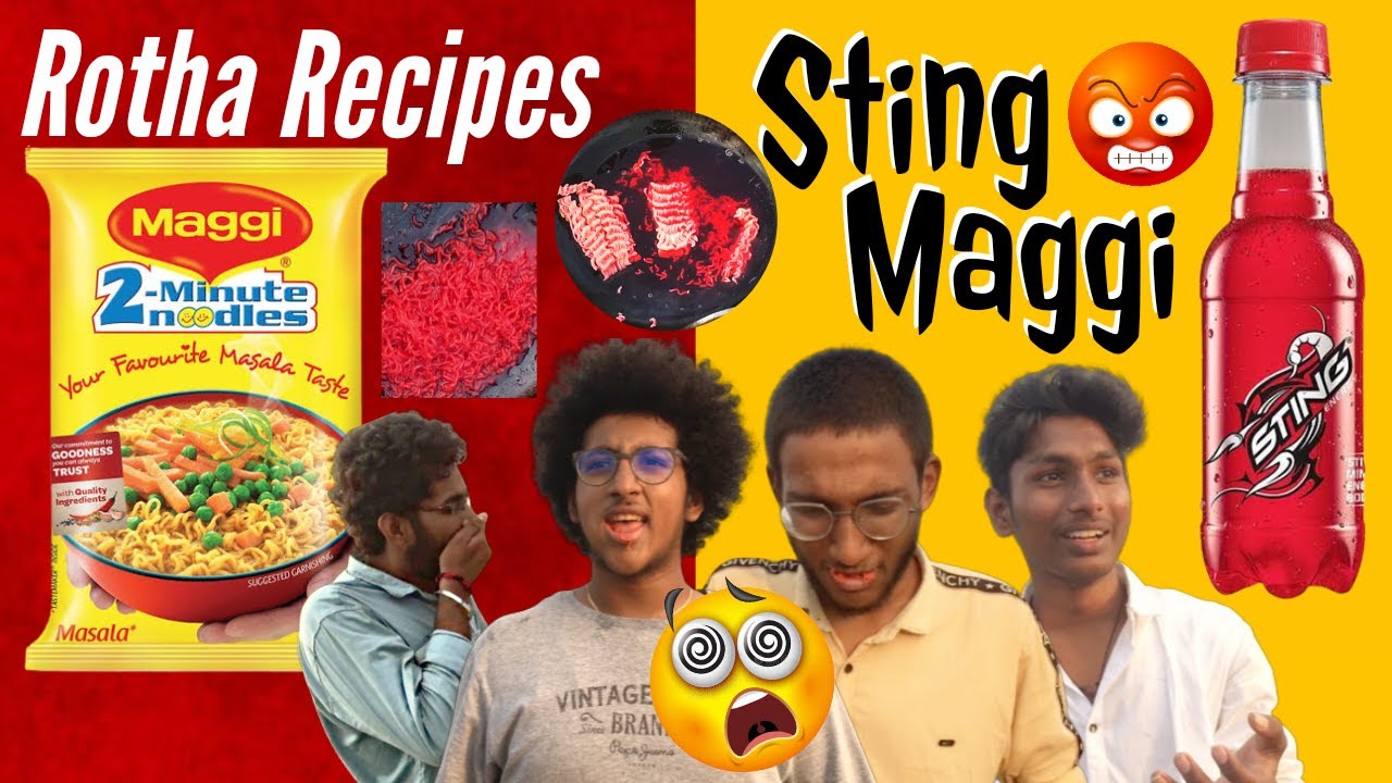 Sting Maggi 😯 Rotha Recipes Part 2 We Made Weird Maggie