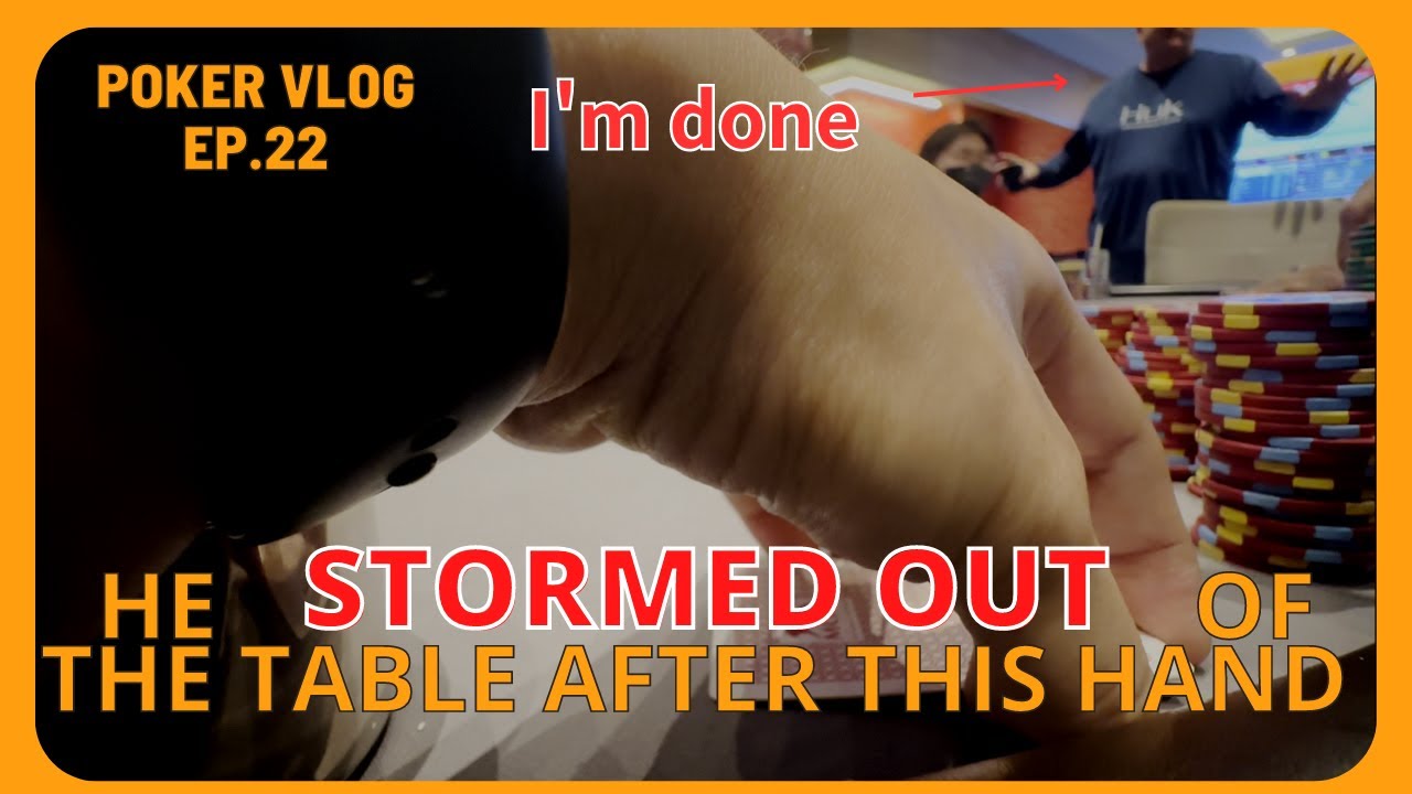 He stormed out of the table ?｜Hero fold this hand qualified for high ...