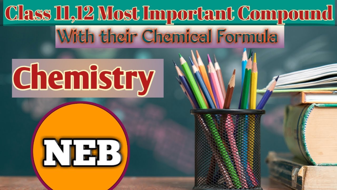 Most important compounds with their Chemical Formula|Class 11| Class 12 ...