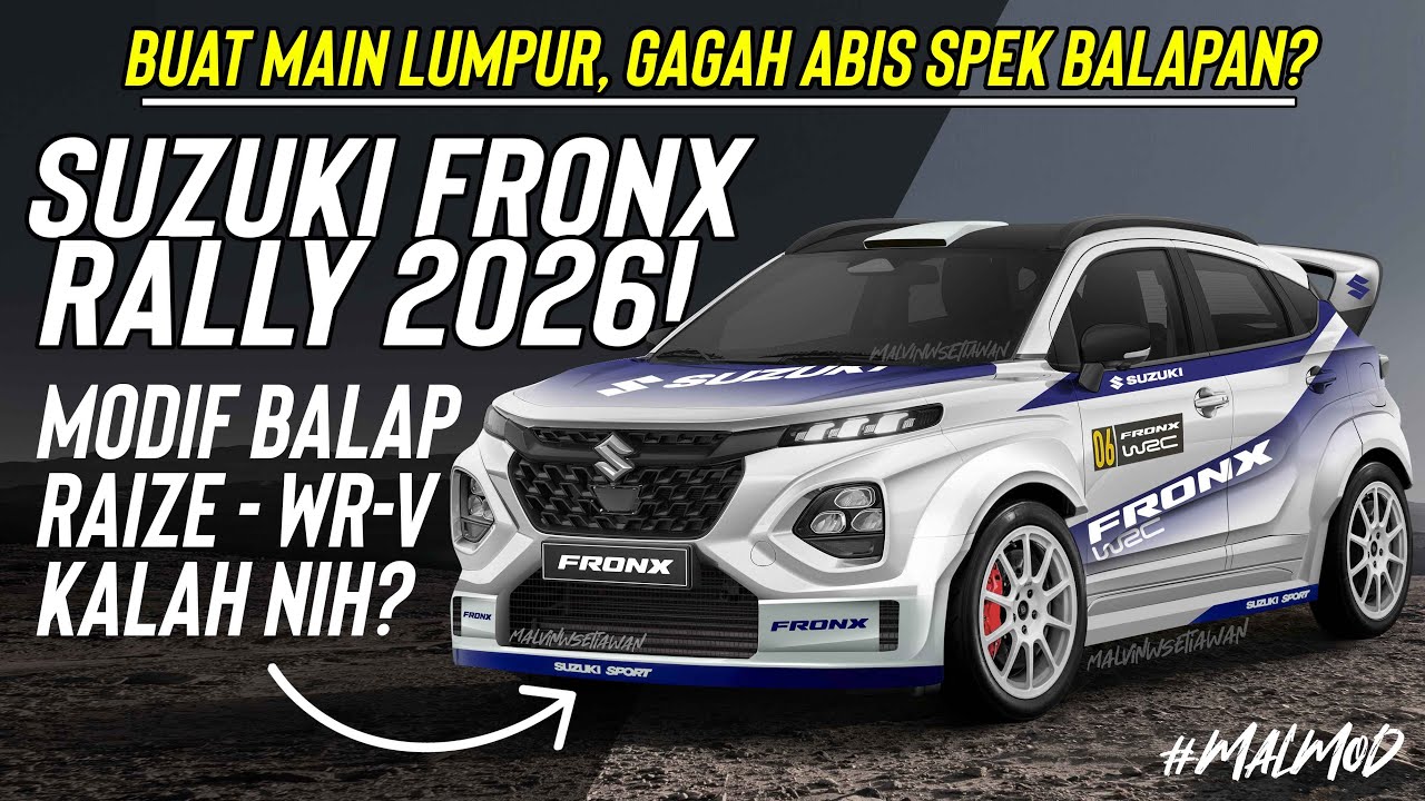 MODIFIKASI PERTAMA SUZUKI FRONX RALLY LOOK!? | RAIZE MINDER? | Virtual ...