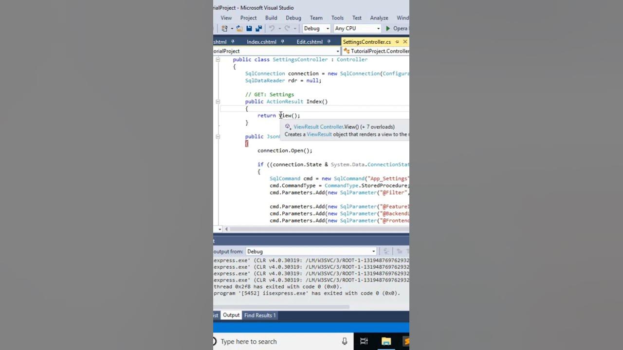 244 Asp Net Mvc Populate Setting Model To Read Information Tutorial Project Youtube