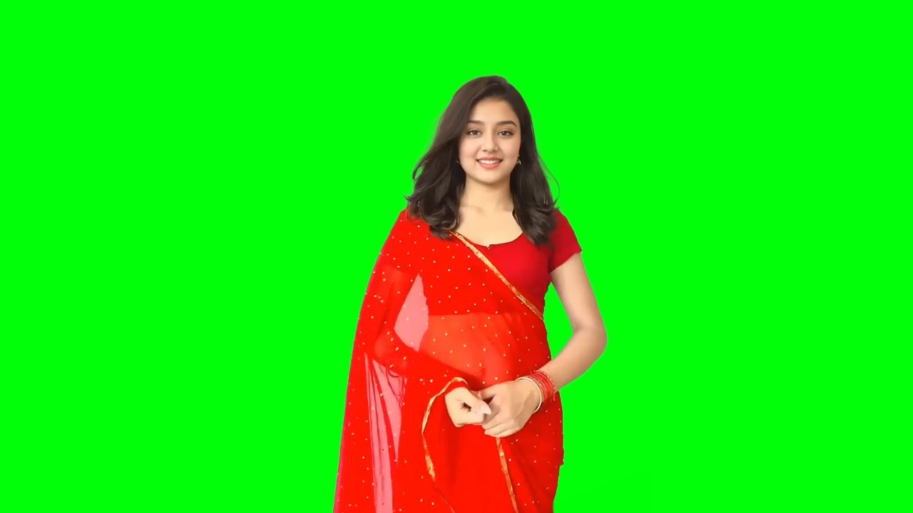 Cute girl green screen background video effects - YouTube