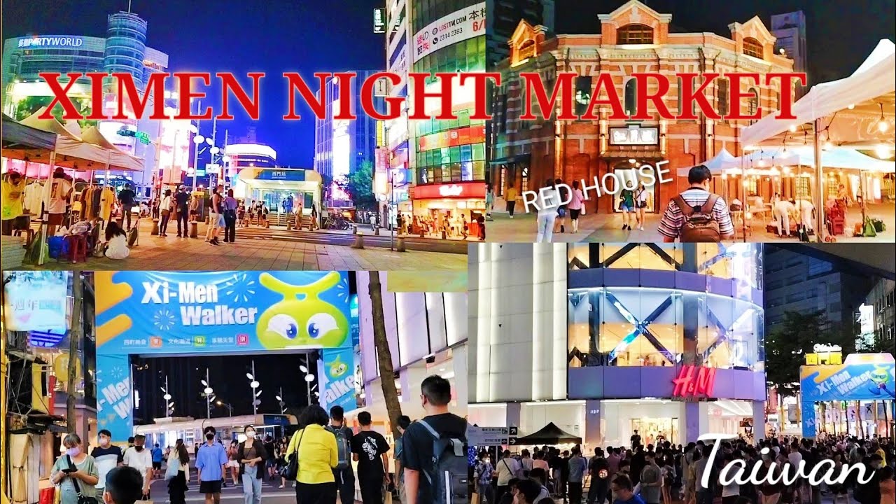 XIMEN NIGHT MARKET AND RED HOUSE TAIPEI-TAIWAN #taipeitaiwan #ximending ...