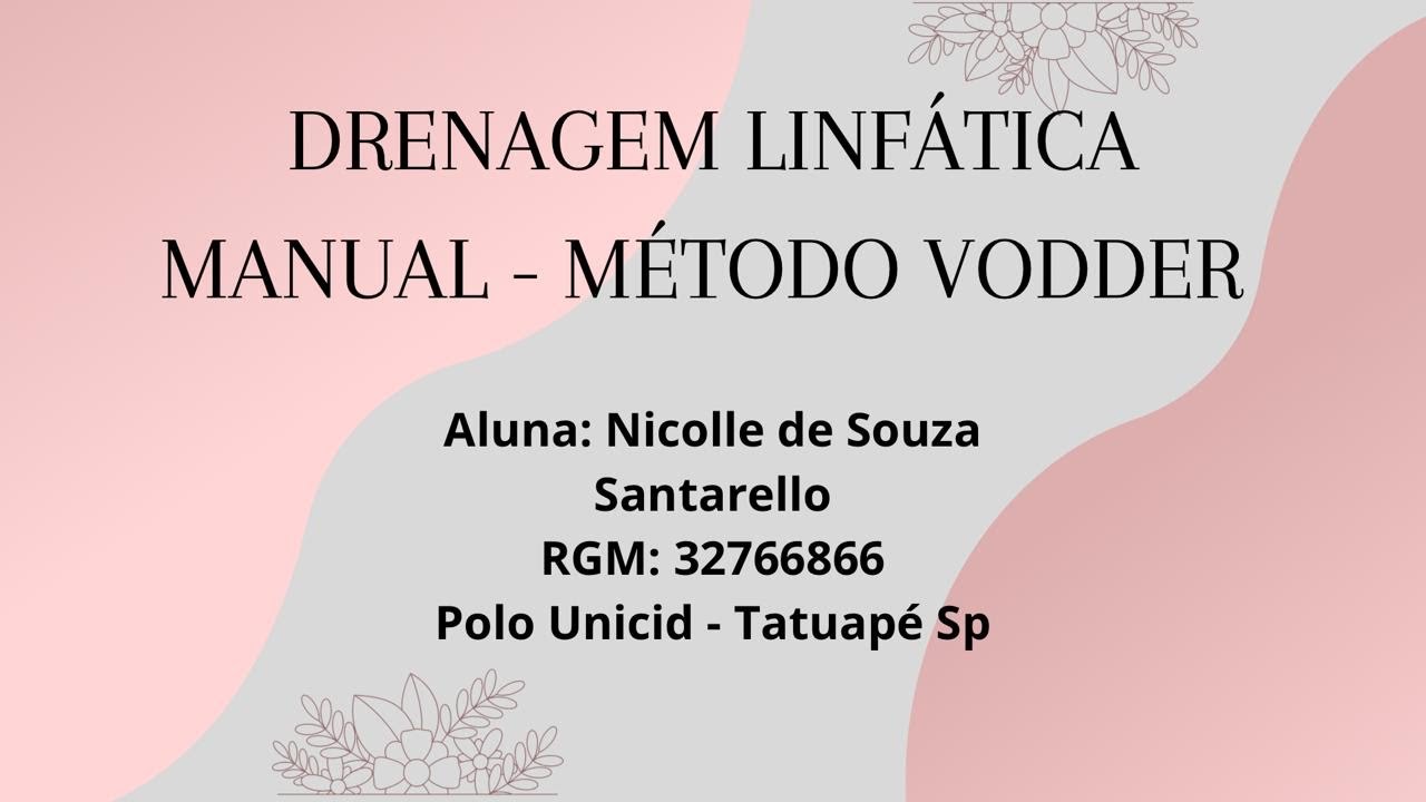 Drenagem Linfática Manual - Método vodder (Cruzeiro do Sul) - YouTube