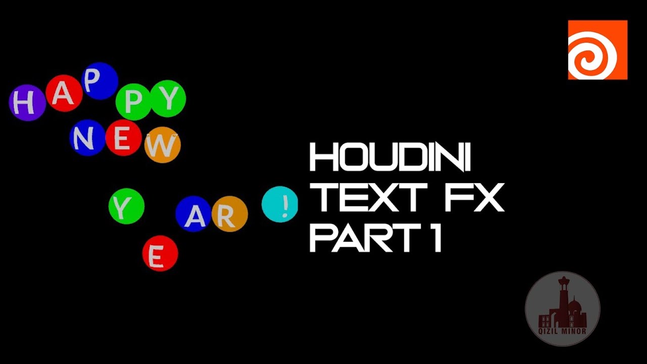 HOUDINI: TEXT FX #houdini, #vfx, #simulation #render - YouTube