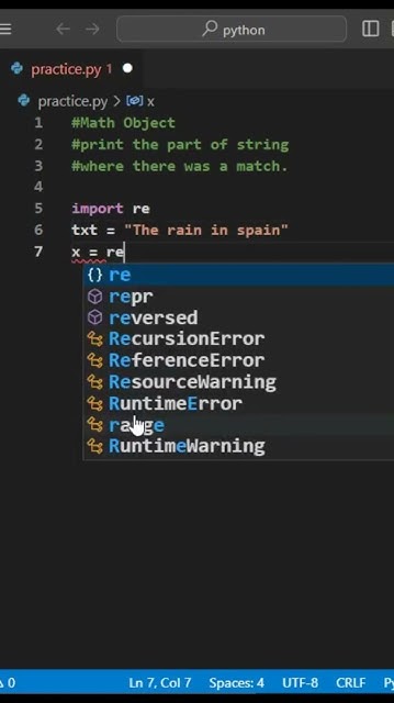 Math Object Python Pythonprogramming Coding Code Pythoncoding Programming Youtube