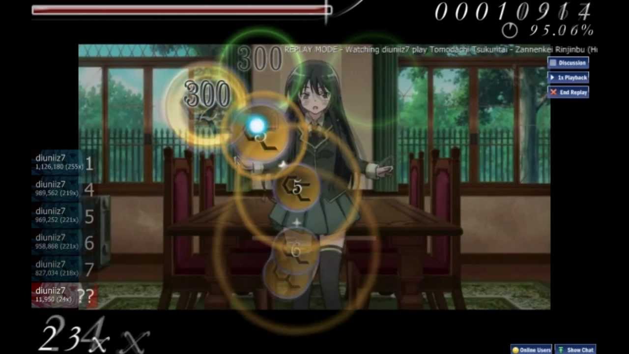 osu! Boku wa Tomodachi ga Sukuai - Zannenkei Rinjinbu - YouTube