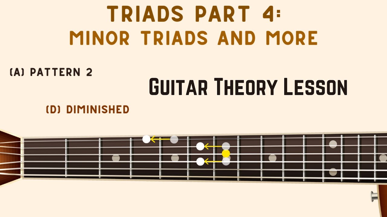 Guitar Triads Part 4: Minor Triads And More (In The A Pattern) - YouTube