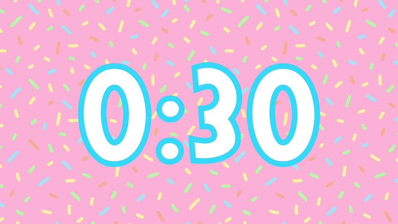 30 Second Timer | Sprinkles Theme | Lofi Beats🎶| Beeps at End🛎️ - YouTube