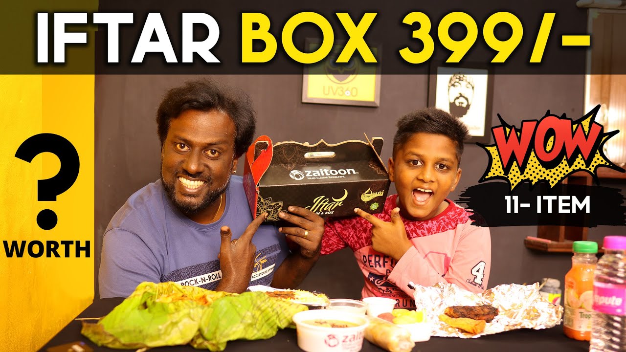 UNBOXING ! IFTAR BOX Review | 399₹ Rupees | WORTH 🙄| Haleem | Zaitoon ...