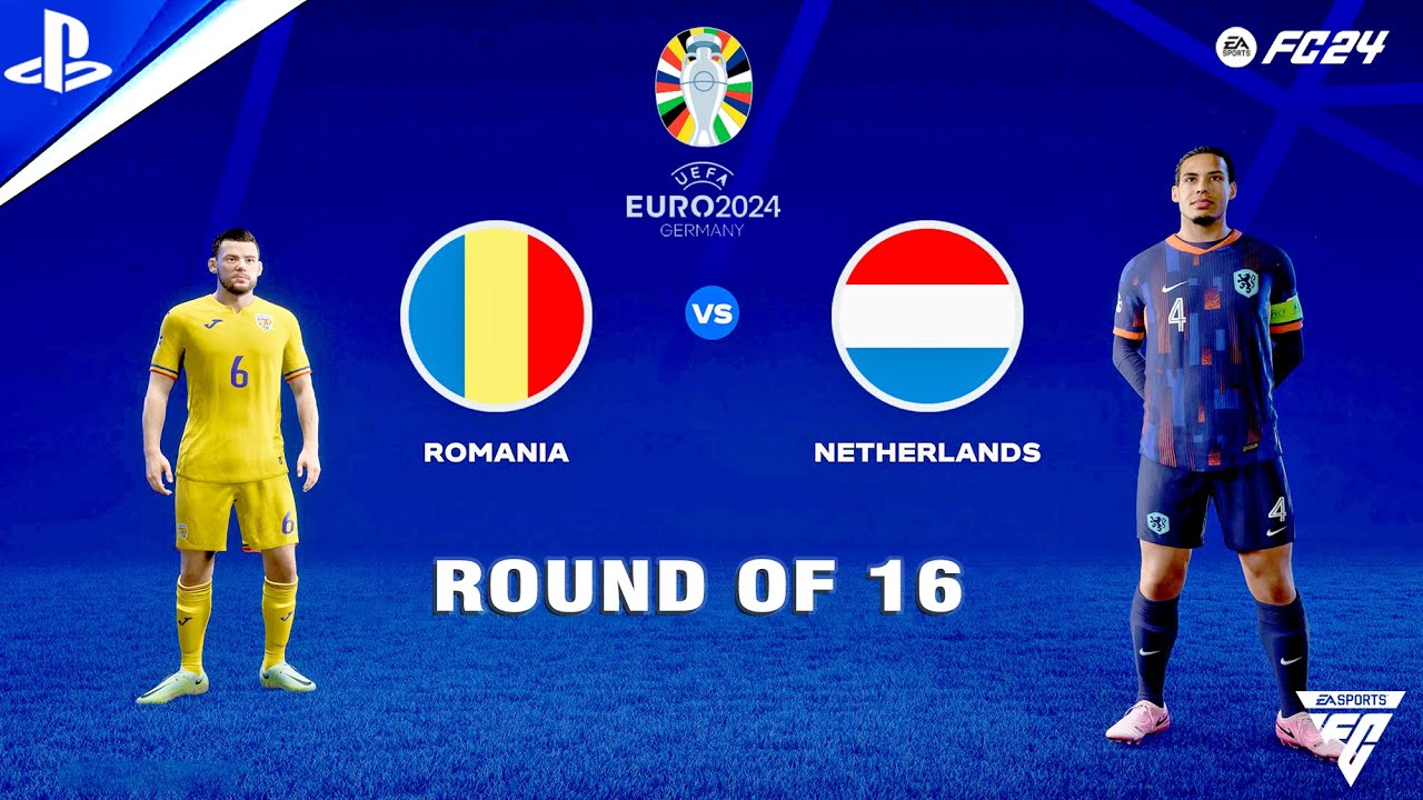 FC 24 - Romania vs Netherlands - UEFA EURO 2024 - Round of 16 Match ...