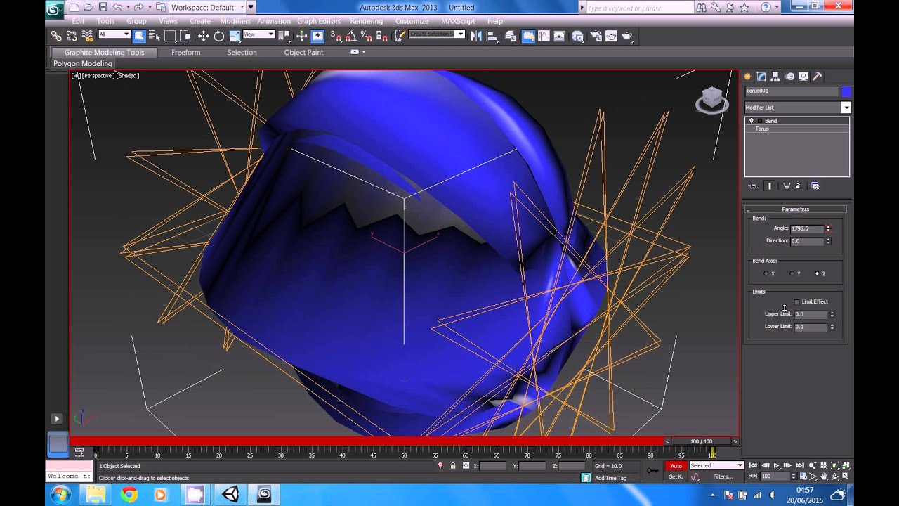 3ds Max Tutorial: Creating a Bend Animation With a Torus - YouTube