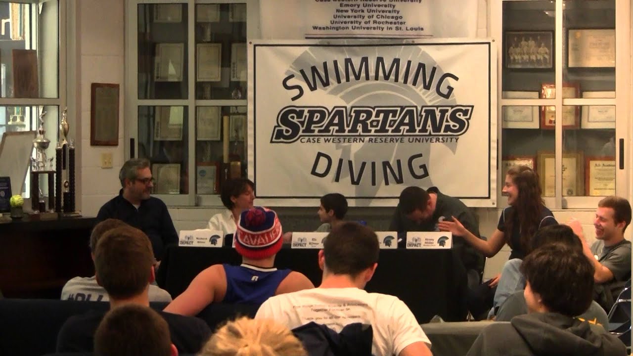 CWRU Swimming & Diving Drafts Eli Silver with Team IMPACT - YouTube