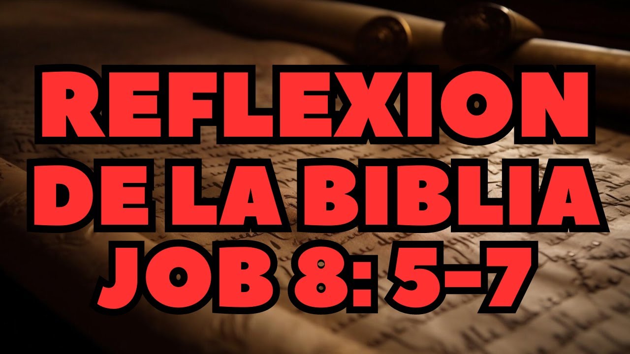 ¡REFLEXION DE LA BIBLIA JOB 8: 5 - 7! - YouTube