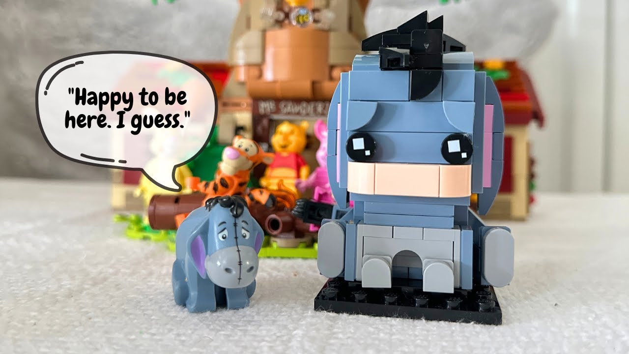 Building LEGO BrickHeadz | Disney Eeyore – Soft-Spoken Donkey, Big ...