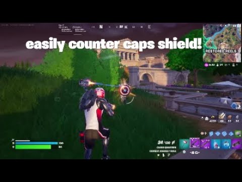 How to easily counter caps shield in chapter 5 season 4! - YouTube