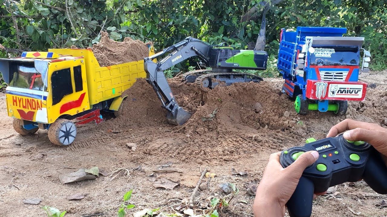 RC Excavator & Diy Land truck 2022 - YouTube