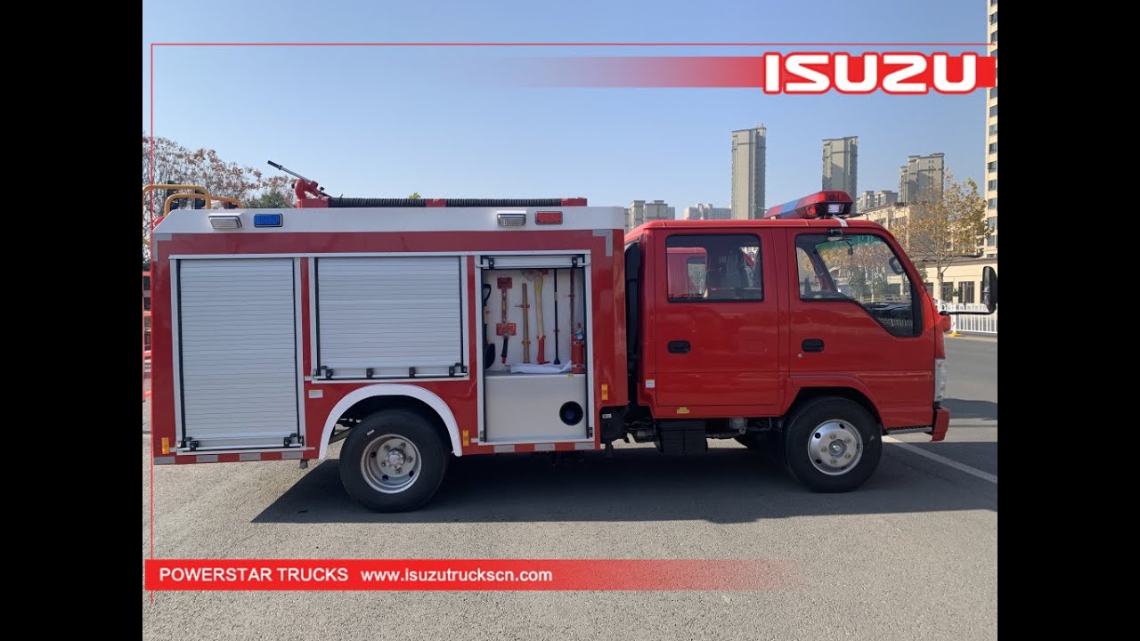 ISUZU Mini Fire Fighting Truck for Bid Tender - YouTube