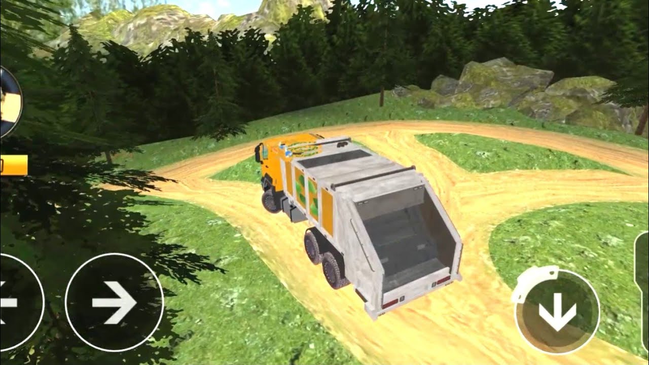 City Cleaner. truck show /garbage truck game play Rock fall - YouTube