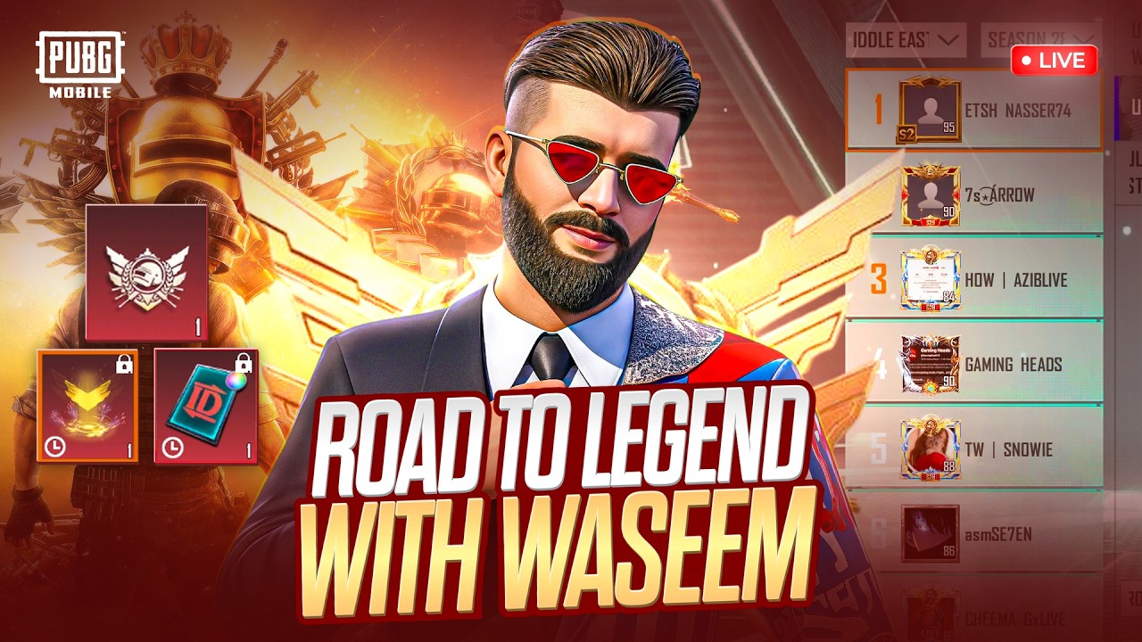 LIVE PUBG MOBILE| ultimate Royale rush, Pele | top 100 | AJk Waseem YT ...