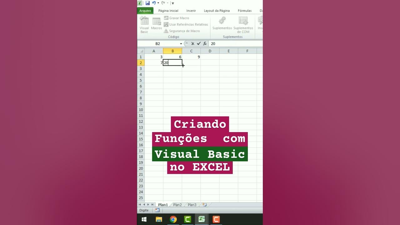 Criando Funções com Visual Basic no Excel - YouTube