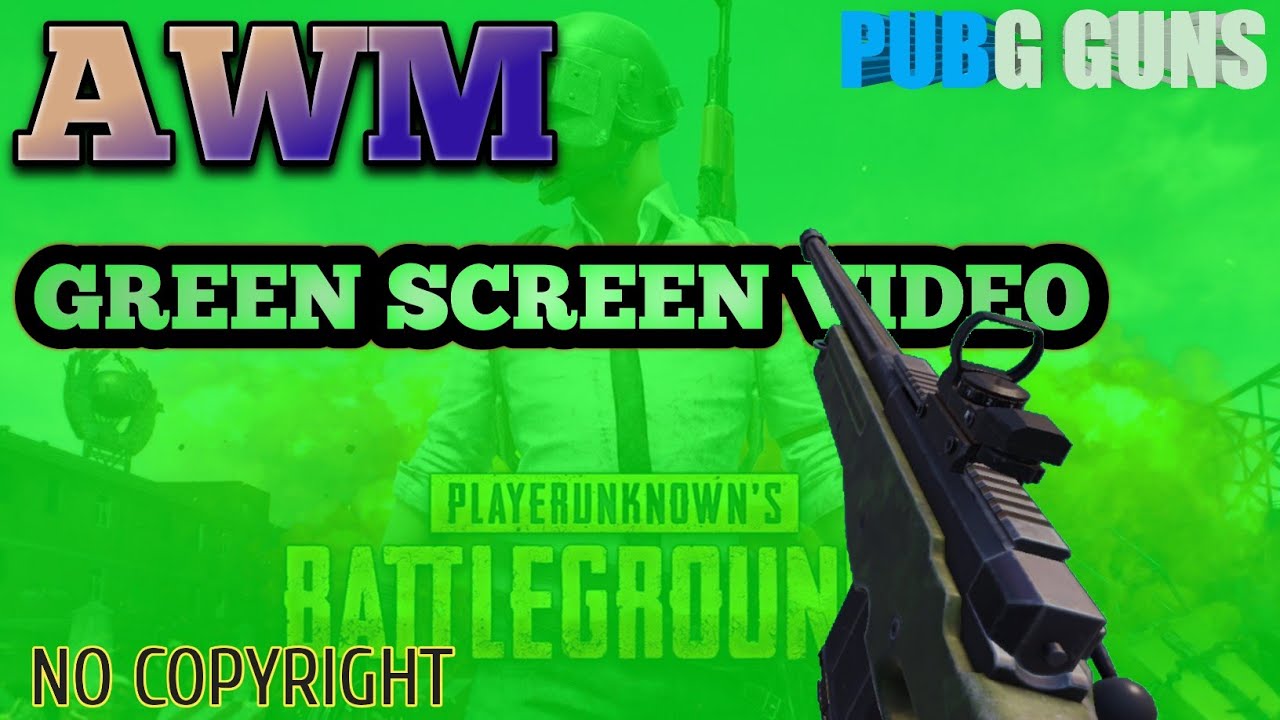 AWM SHOT WITHOUT SUPPRESSOR | GREEN SCREEN VIDEO - YouTube