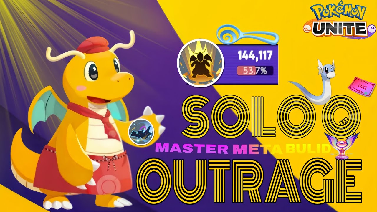 DRAGONITE OUTRAGE IS INSANE ATTACK THIS OP BULID 🔥| POKEMON UNITE - YouTube