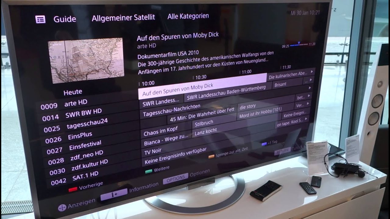 Vor Ort: Sony WL802 neues GUI - Sony TV Line Up 2013 (FULL HD) - YouTube