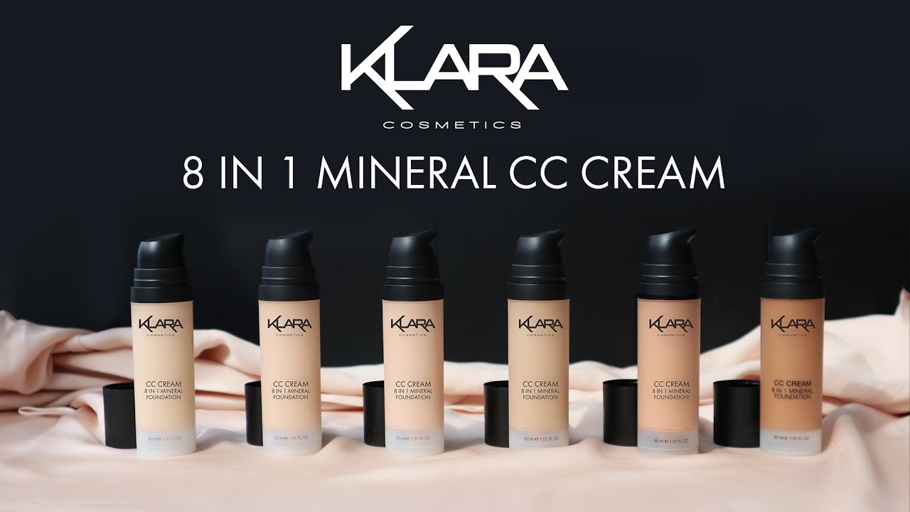 Klara Cosmetics 8 in 1 mineral CC Cream - YouTube