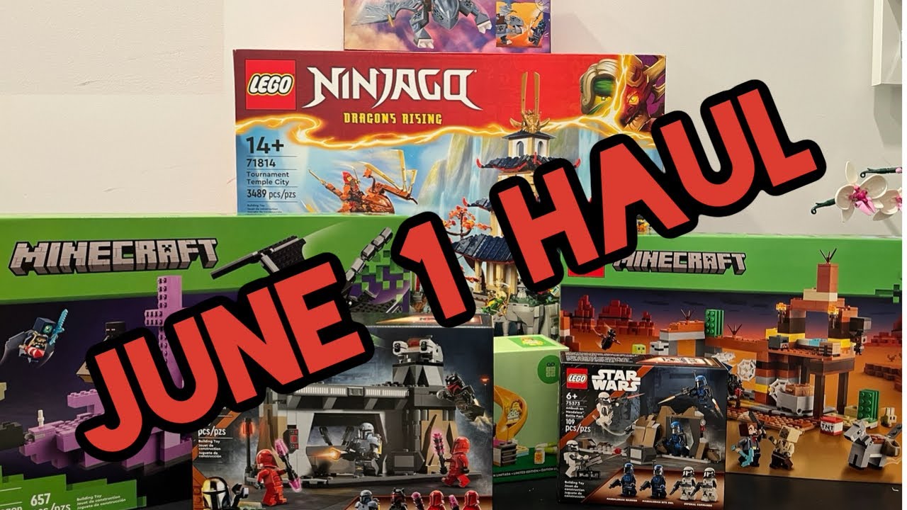 June 1st Lego Haul | Lego Star Wars, Lego Ninjago, Lego Minecraft - YouTube