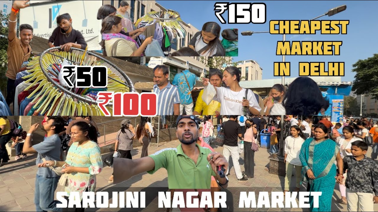 Delhi’s Cheapest Fashion Market 🔥 Sarojini Nagar Shopping Vlog - YouTube